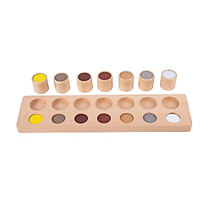 Montessori Sensory Toys for Babies 6-12 Months Wooden Touch & Match Board, Sensory Games for Kids 2 3 4 Years - Learning Different Materials Touch Feel,Montessori Kids Sensory Homeschool Supplies