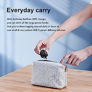 AnHome 20W USB C Compact Fast Wall Charger Block, Type C Fast Charger Brick Compatible with iPhone 11/12/1314/14 Pro Max, iPad, Tablets and More