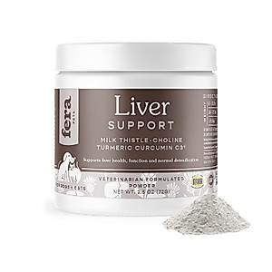 Fera Pet Organics Liver Supplement for Dogs & Cats - Vet Created - Pet Liver & Detox Function – Milk Thistle Supplement - Zinc, Choline & More - 60 Scoops​