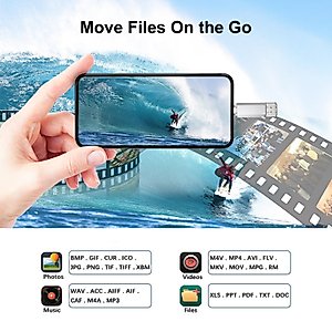 RAOYI 128GB USB C Flash Drive, 2 in 1 USB 3.0 Type C Dual OTG Metal Thumb Drive Jump Drive Memory Stick with Keychain Suitable for USB-C Smartphones, MacBook, Computers and Tablets (Silver)