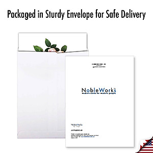 The Best Card Company Jumbo Boss's Day Greeting Card From Us 8.5 x 11 Inch with Envelope (1 Pack) Oversize Jumbo Co-Worker Elegant flowers J4175ABOG-US