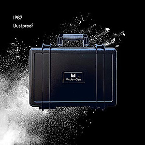 ModernGen 10 Slot Watch Box Travel Case - Heavy Duty Plastic Impact Resistant Waterproof