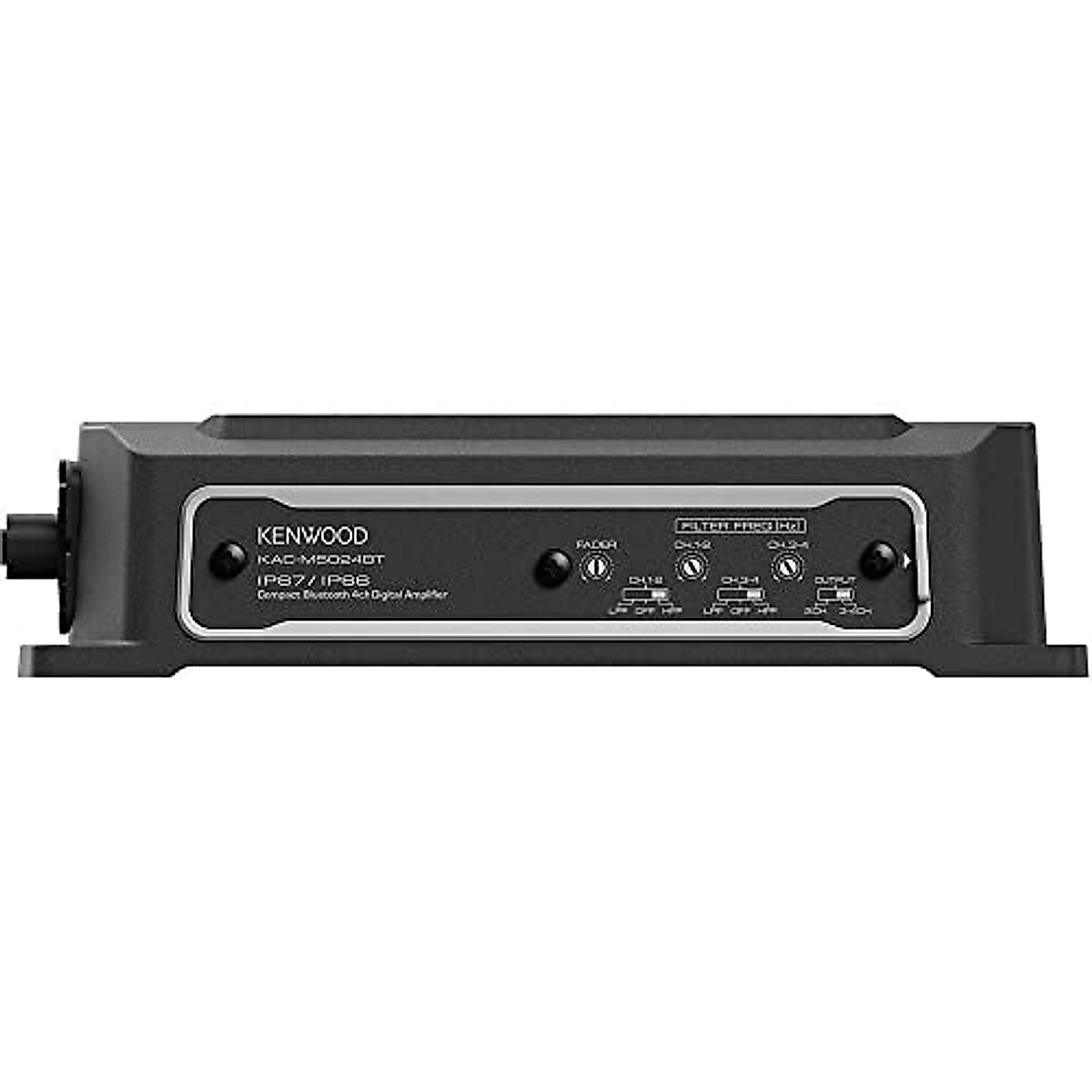 KENWOOD KAC-M5024BT Compact 4-Channel 600 Watt Car Amplifier with Bluetooth Streaming. Built for Marine, ATV and Powersport Applications. Waterproof, Dustproof, Rust Proof and Vibration Proof