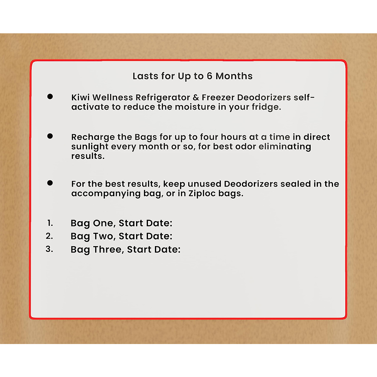 Kiwi Wellness Refrigerator Deodorizer and Odor Absorber, Eliminates Odors in Refrigerators & Freezers. Keeps your Produce Fresh (3 PACK).