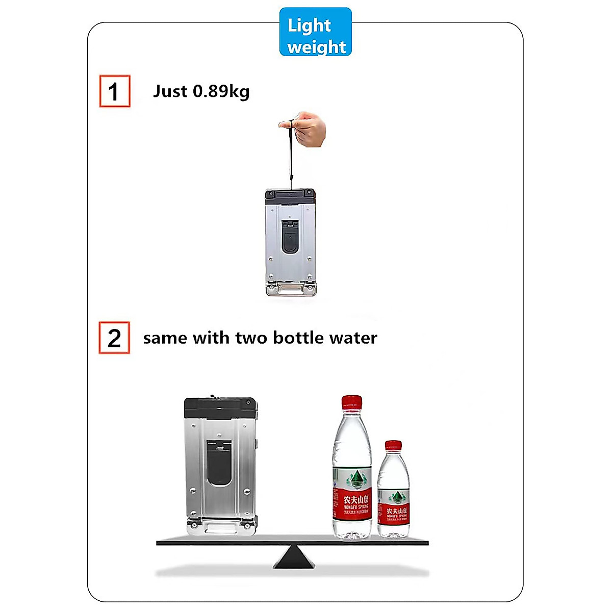 Mini Shopping cart Shopping cart can be Folded, and Then Hand in Hand to Pull cart Household Small Trailer to Carry Luggage cart Upgraded Mini Folding Hand Truck, Luggage Cart with 2 Wheels (Blue)