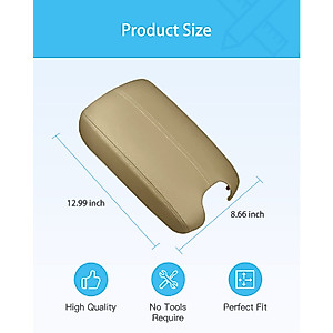 UMISHI 2008 2009 2010 2011 2012 Accord Sedan Center Console Armrest Cover & Front Door Panels Armrest (Beige)