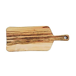 BOUMBI Fragrant Camphor Laurel Wood Cutting Board with Handle(15.7x6.3x0.55 inches paddle)