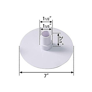 ATIE Pool Skimmer Skim Vacuum Plate with 90 Degree Elbow 8929 Compatible with Swimline HydroTools Vacuum Adapter Plate w/Elbow 8929