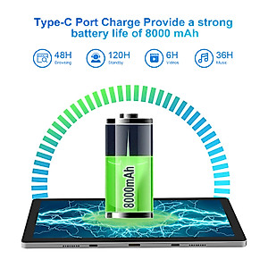 kinstone Android 12 Tablets-10.1Inch Gaming Tablet with 4G LTE/5G WIFI-8GB RAM+128GB ROM-Dual Camera 5+13MP-Upgrade 2.0GHz Octa-Core Processor-1920 x 1200 FHD IPS-8000mAh Battery Capacity(Sliver)