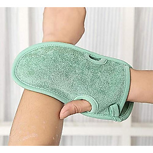 3PCS Bathing Mittens Shower Soft Skin Care Face Body Wash Massage Spa Mitt for Adult and Kids(Color Random)