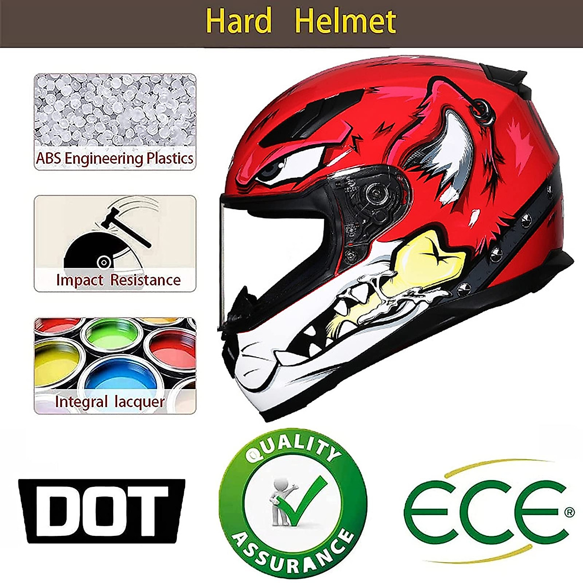 Motocross Helmet Youth Adult Electric Dirt Bike Full Face Motorcycle Helmet for Boys Girls Quad Bikes Bicycle MTB ATV Offroad Helmet DOT/ECE Certified Men & Women Motorbike Crash Helmets,A,XL