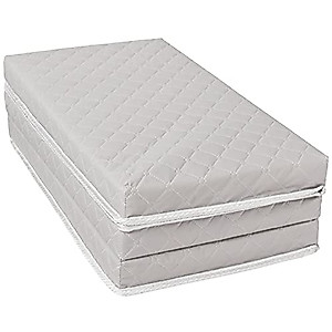 Dream On Me On-The-Go Trifold Fiber Playmat, Greenguard Certified, Excellent Support, Waterproof Vinyl Cover, Easy To Store With Carry Bag, Environment Safe Playmat