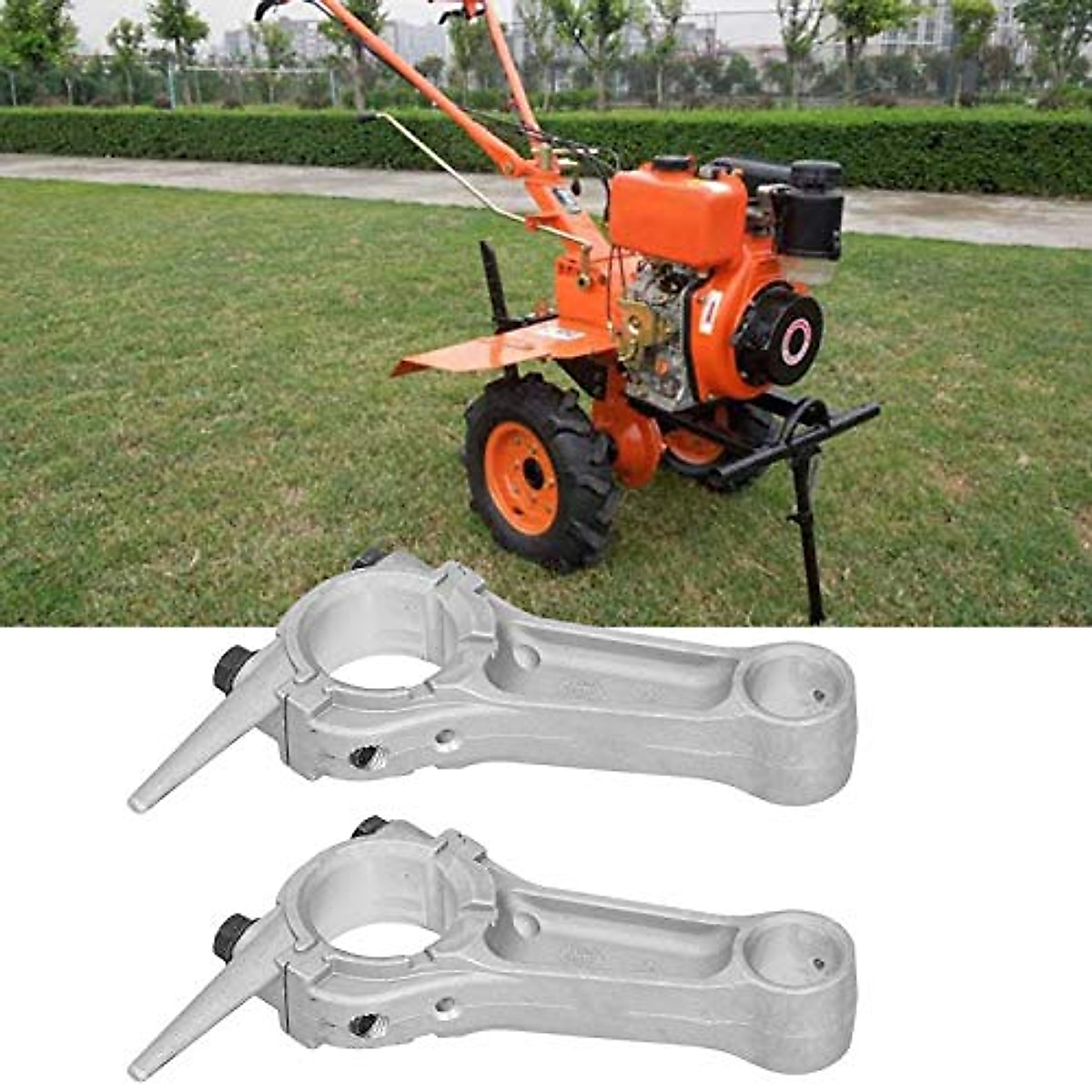 TOPINCN Crankshaft Connecting Rod Fit for 168F/GX160/GX200 22.5KW Gasoline Generator Replacement Parts 2PCS