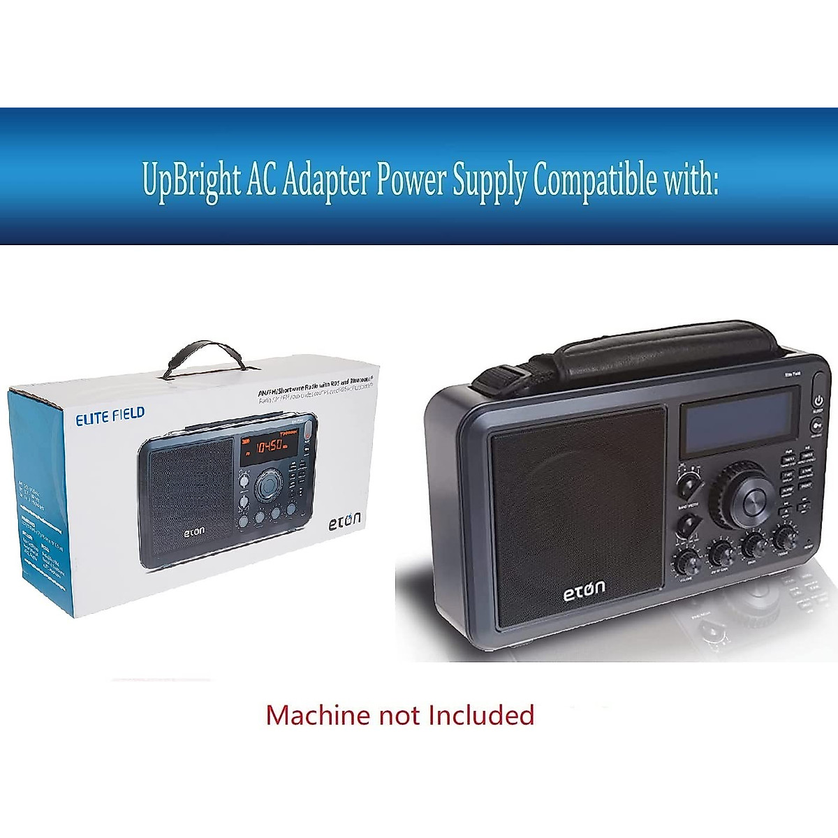 UpBright 7V AC/DC Adapter Compatible with Eton nelitefield Elite Field AM FM Shortwave Desktop Bluetooth Radio BT Streaming FD48UD-7-1200 7VDC 1200mA DC7V 1.2A Power Supply Cord Charger (NOT for 6V)