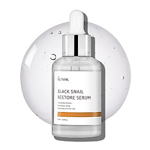 IUNIK Black Snail Serum 70% w/Centella Asiatica Essence | Hydration Dark Spots Fine Lines | Oily Sensitive Acne-Prone Skin Korean Skincare No Pore Clogging