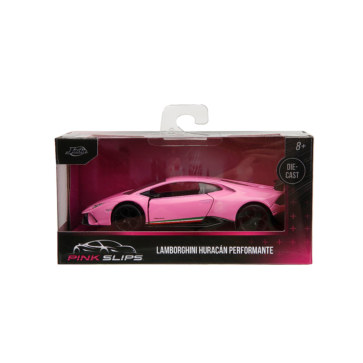 Pink Slips 1:32 W1 Lamborghini Huracán Performante Die-Cast Car, Toys for Kids and Adults(Glossy Pink)