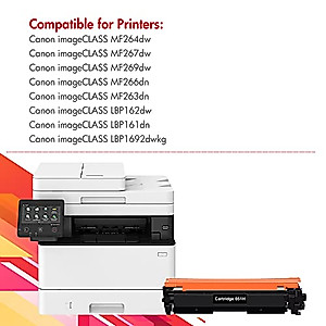051H Toner Cartridge 2-Pack Compatible Replacement for Canon 051H 051 CRG051 for Canon imageCLASS MF269dw MF264dw MF267dw MF266dn MF263dn LBP161dn LBP162dw LBP1692dwkg Printer (Black)