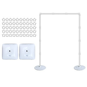 Balloon Column Stand Kit for Floor - 5 Feet Tall Set of 2 Balloon Columns,Balloon Arch Kit with Base and Pole,Balloon Tower Decorations for Wedding, Birthday Party and Event Decorations