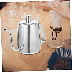 OKUMEYR Coffee Maker Home Supplies Stainless Tea Kettle Espresso Machine Espresso Coffee Maker Machine Espresso Maker Kitchen Water Kettle Coffee Silver Stainless Steel