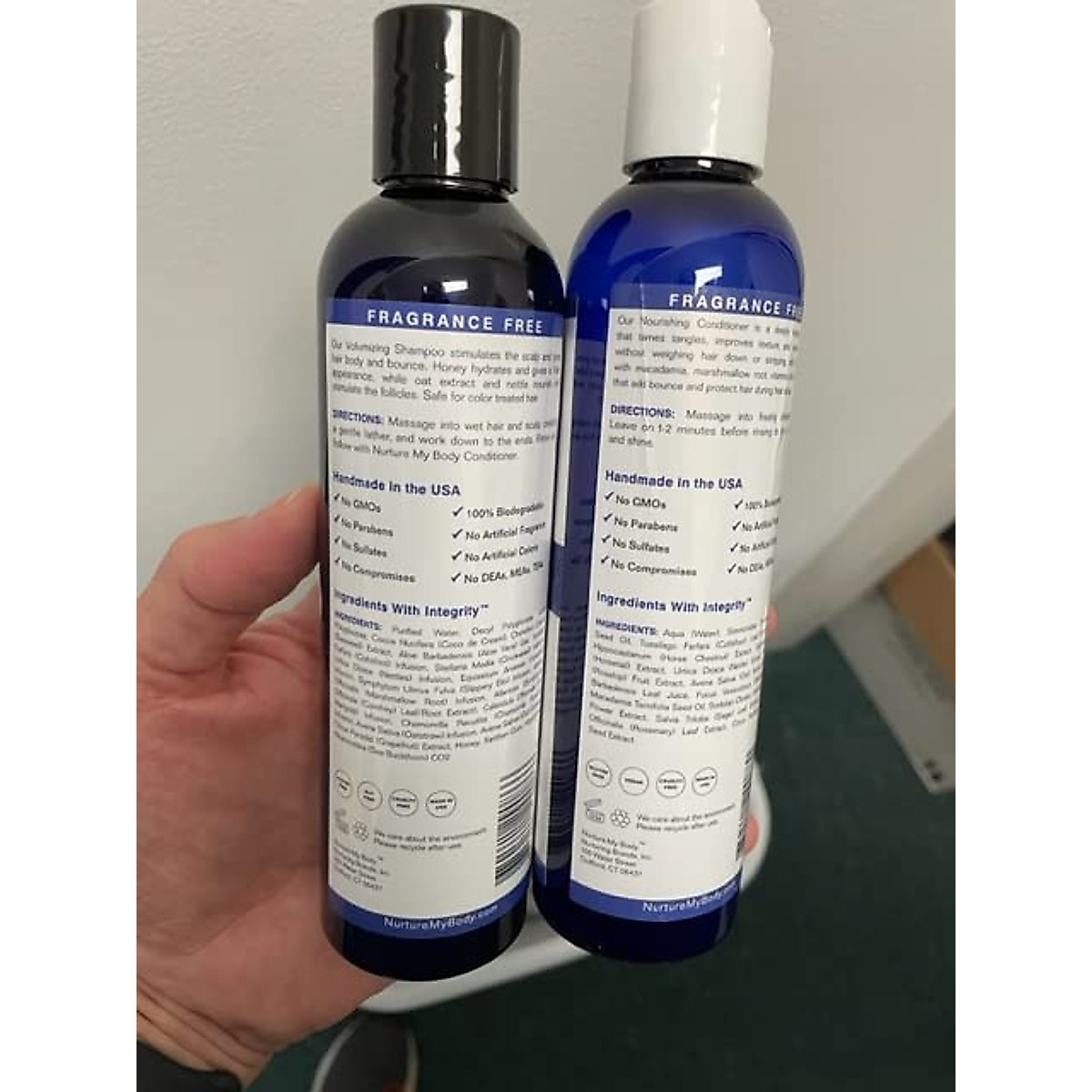 Nurture My Body Volumizing Hair Combo Pack | 8 oz. | Fragrance-Free Volumizing Shampoo & Nourishing Conditioner