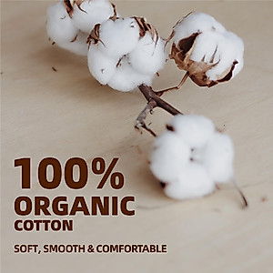 Organic Cotton Flannel Unbleached Wool for Castor Oil Pack - 2Pcs Set | Mess-Free & Reusable | Soothing Heat Compress for Liver, Abdomen & Joints | Highly Absorbent for a Nightgown-Like Comfort