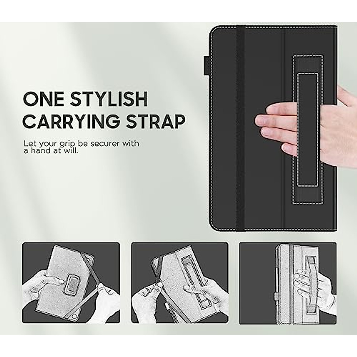 MoKo for Amazon Kindle Fire Max 11 Case (13th Generation, 2023 Release) 11" - Slim Folding Stand Cover Case for Fire 11 Tablet with Auto Wake/Sleep, Black