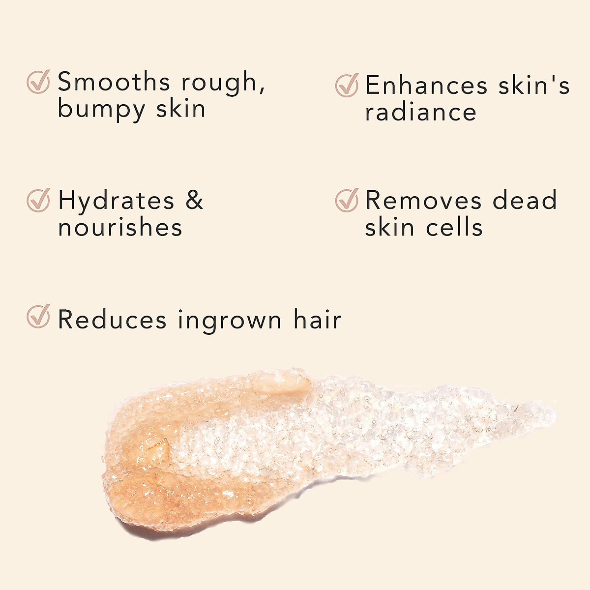 Organic Vanilla Coconut Body Scrub - USA Made Sugar Scrub with Natural Ingredients, Moisturizing Body & Foot Exfoliator for Dry and Sensitive Skin, Removes Dead Skin Cells & Reduces Ingrown Hair