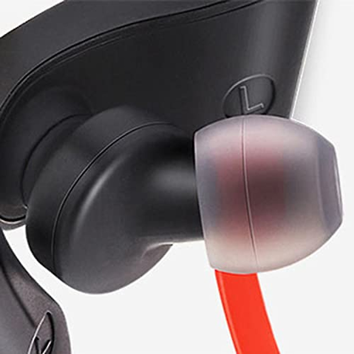 Lobonbo Anti-Lost Earphone RT558 Wireless Headset Wire-Controlled Call Music Earplugs in-Ear Sports Earphones(Black)