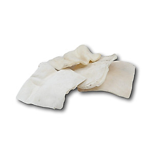 Top Dog Chews - Premium Beef Cheeks for Dogs (50 Pack), Thick Rawhide Chips, Training Dog Treats for Puppies, All-Natural Dog Chews for Small, Medium and Large Breeds