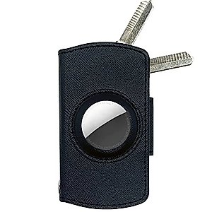Key Organizer Cover Case for AirTag, CAXGEK Leather Bifold Key Organizer Holder Case for Apple AirTag. [Not Included AirTag]