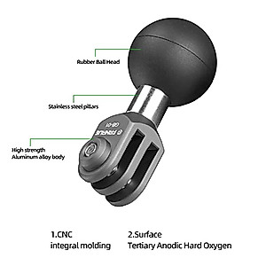 FANAUE GB-01 Action Camera Universal Ball Adapter Interface 1" Ball Assembly,Compatible with GOPRO Hero 9/10/11 and Other Brands of Action Cameras