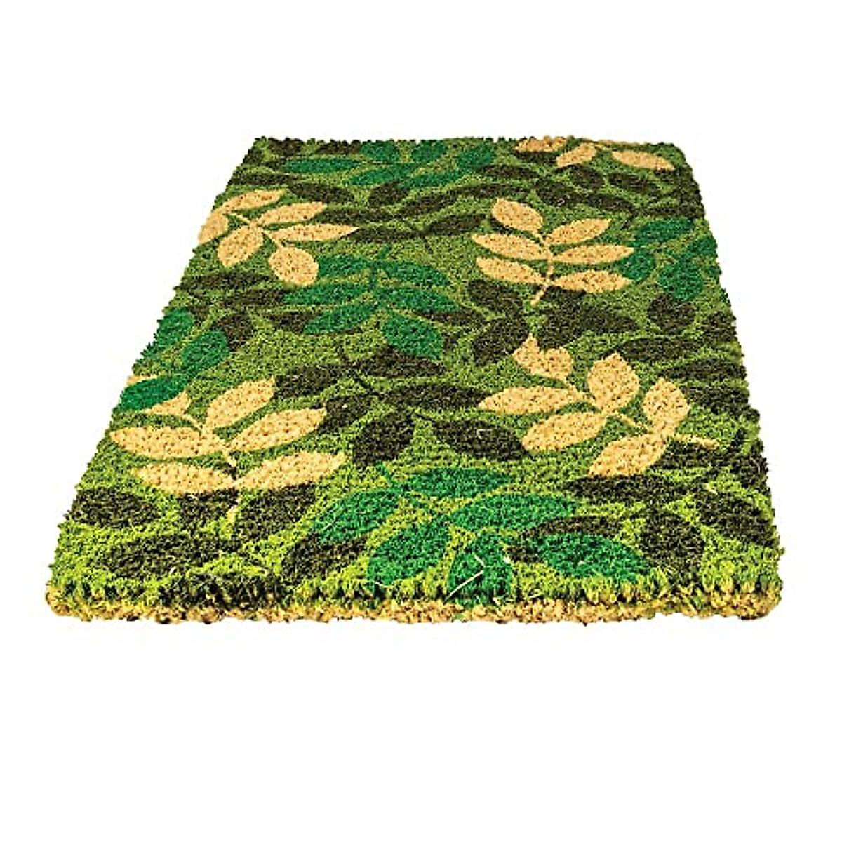 Notrax, Green Leaf, Handmade Natural Coir Doormat, Entry Mat for Indoor or Outdoor Use, 18"x30", C11 (C11S1830GL)