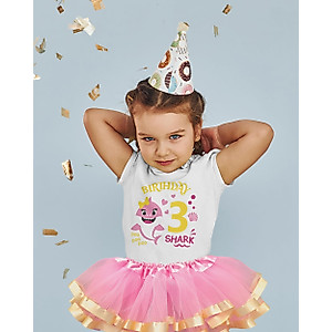 Luke and Lulu Baby Shark Birthday Outfit Girl Collection - 1st Birthday - 2nd Birthday - 3rd Birthday Girl