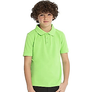 Classroom School Uniforms Kids' Polo Shirt, Lime Green, X-Large