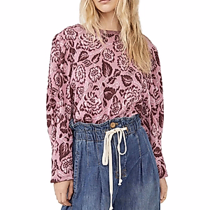 Free People Women's No Ordinary Top Smoked Pink Combo Medium