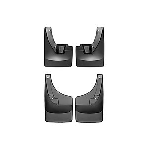 WeatherTech Custom No Drill Splash Guard MudFlaps for Ram Truck 1500, Ram 1500 Classic, Ram Truck 1500 Classic, Ram 1500 - Front & Rear Set (110024-120024), Black