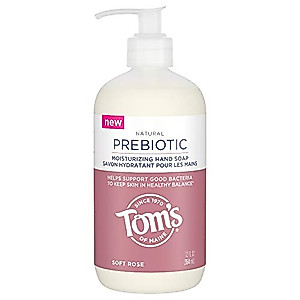 Tom's of Maine Prebiotic Moisturizing Natural Liquid Hand Soap, Soft Rose, 12 oz.