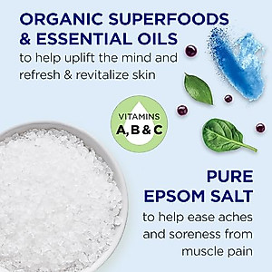 Dr Teal's Foaming Bath with Pure Epsom Salt, Refresh & Revitalize with Vitamins A, B & C, 34 fl oz (Pack of 4) (Packaging May Vary)