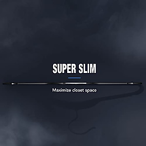 BROOKSTONE, 10 Pack [Non-Slip] High Grade Rubber Coated Plastic Hangers, Ultra Slim Lightweight Design, Heavy-Duty, Won’t Stain Fabric, Swivel 360° Hook