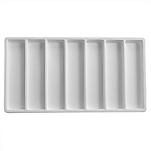Display and Fixture Store White 7 Compartment Jewelry Tray Insert