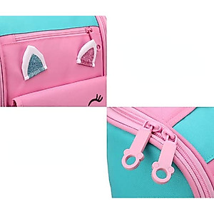 HUIHSVHA Cute Cartoon Rolling Backpack, boys girls Luggage Trolley Case School Bags , Travel Vacation Backpacks with Wheels