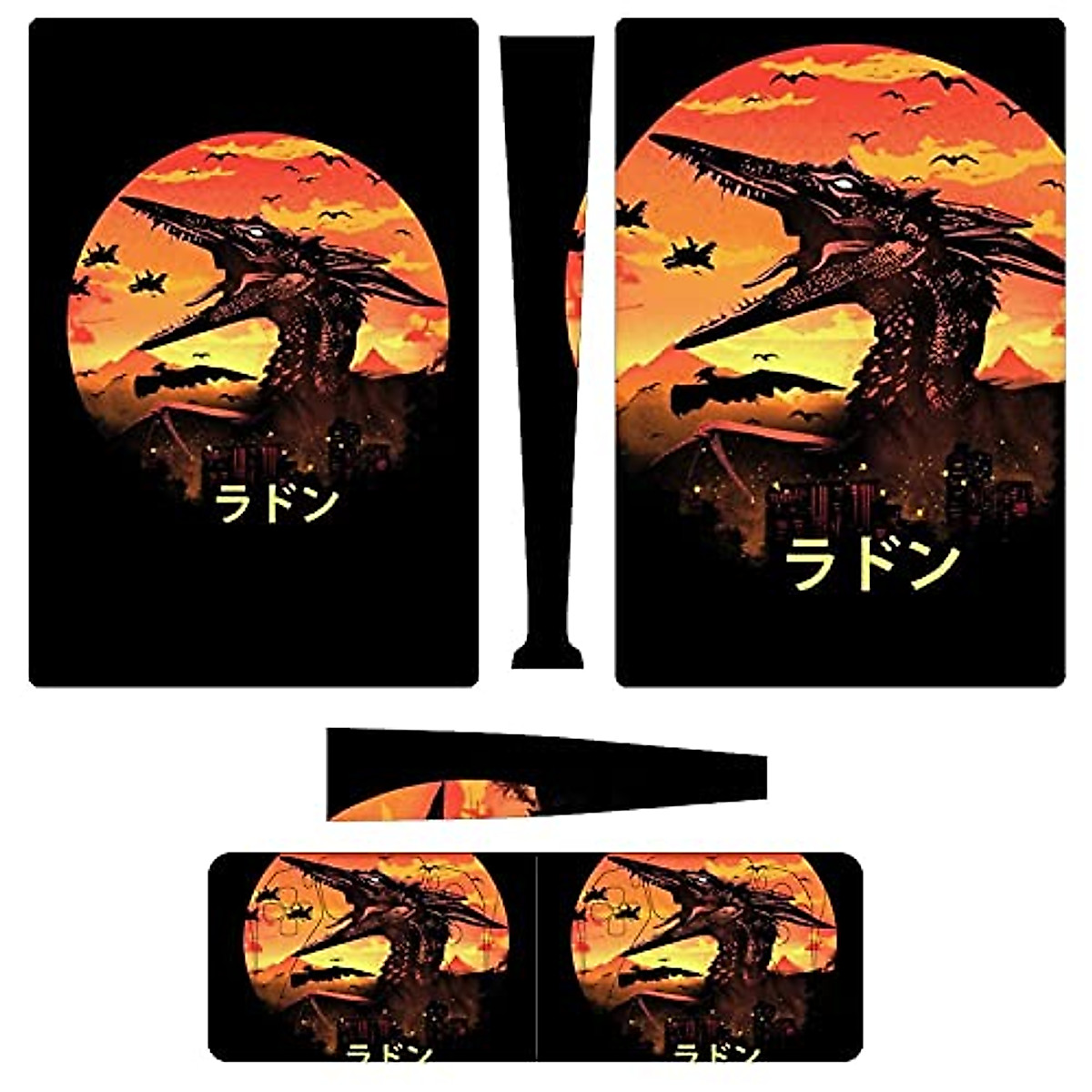 PlayStation 5 Digital edition version sticker protective cover, The Pteranodon ps5 controller protective shell (compatible with ps5 Digital edition)