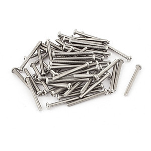 uxcell M3 x 30mm 304 Stainless Steel Cross head Phillips Pan Head Screws Bolt 60pcs