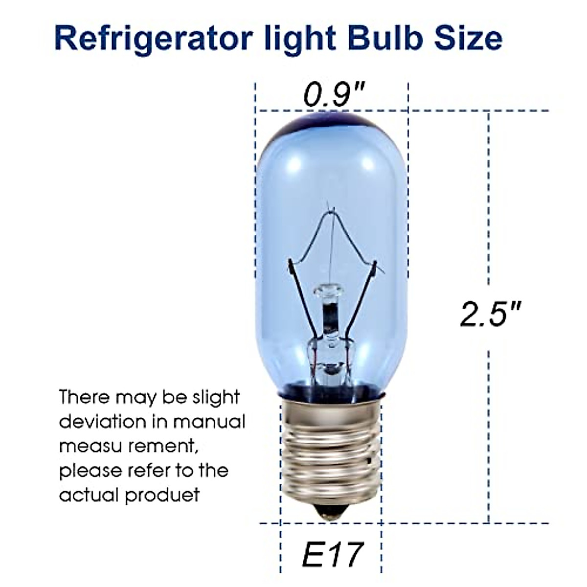 Txdiyifu T8 25W Refrigerator Light Bulb 297048600 241552802 Replacement for Whirlpool KitchenAid Electrolx Kenmore Frigidaire Light Bulb
