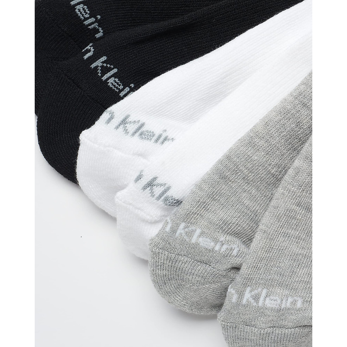 Calvin Klein Women's Socks - Cushion Athletic Crew Socks (6 Pack), Size 4-10, Grey Assorted