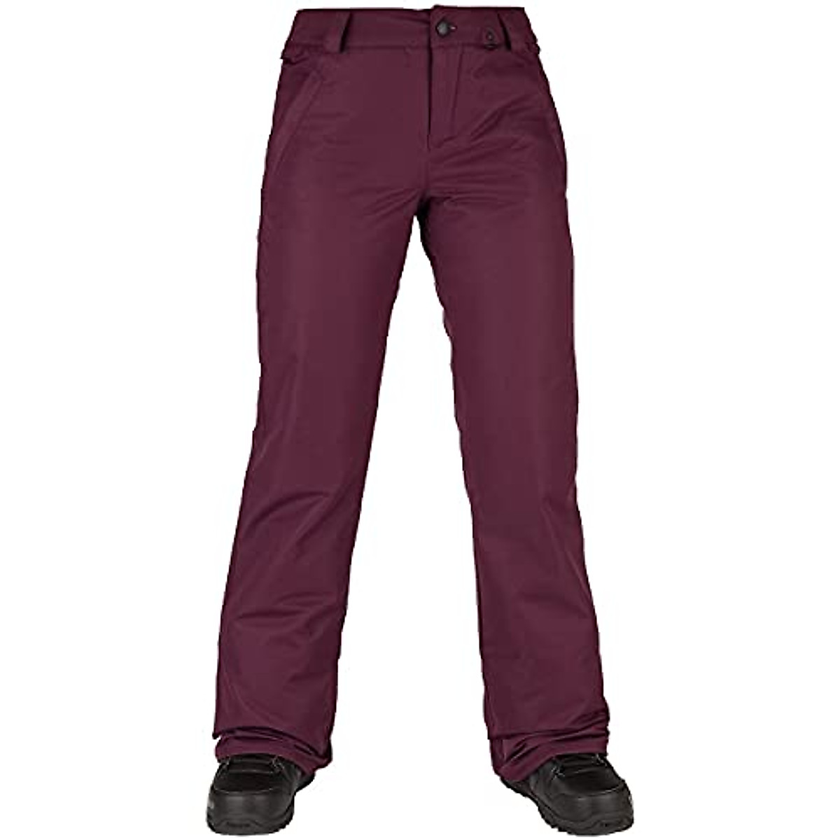 Volcom Women's Frochickie Insulated Lined Snow Pant, Merlot S2, X-Large
