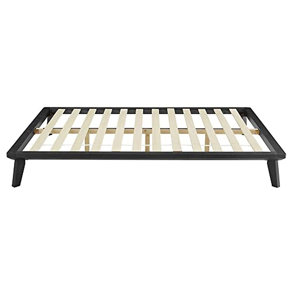 Classic Brands Canton Wood Platform Bed Frame Black, Queen