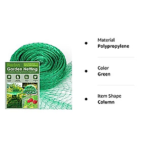 Ruolan Bird Netting for Garden Protect Vegetable Plants and Fruit Trees,Plastic Trellis Netting for Birds, Deer,Squirrels and Other Animals