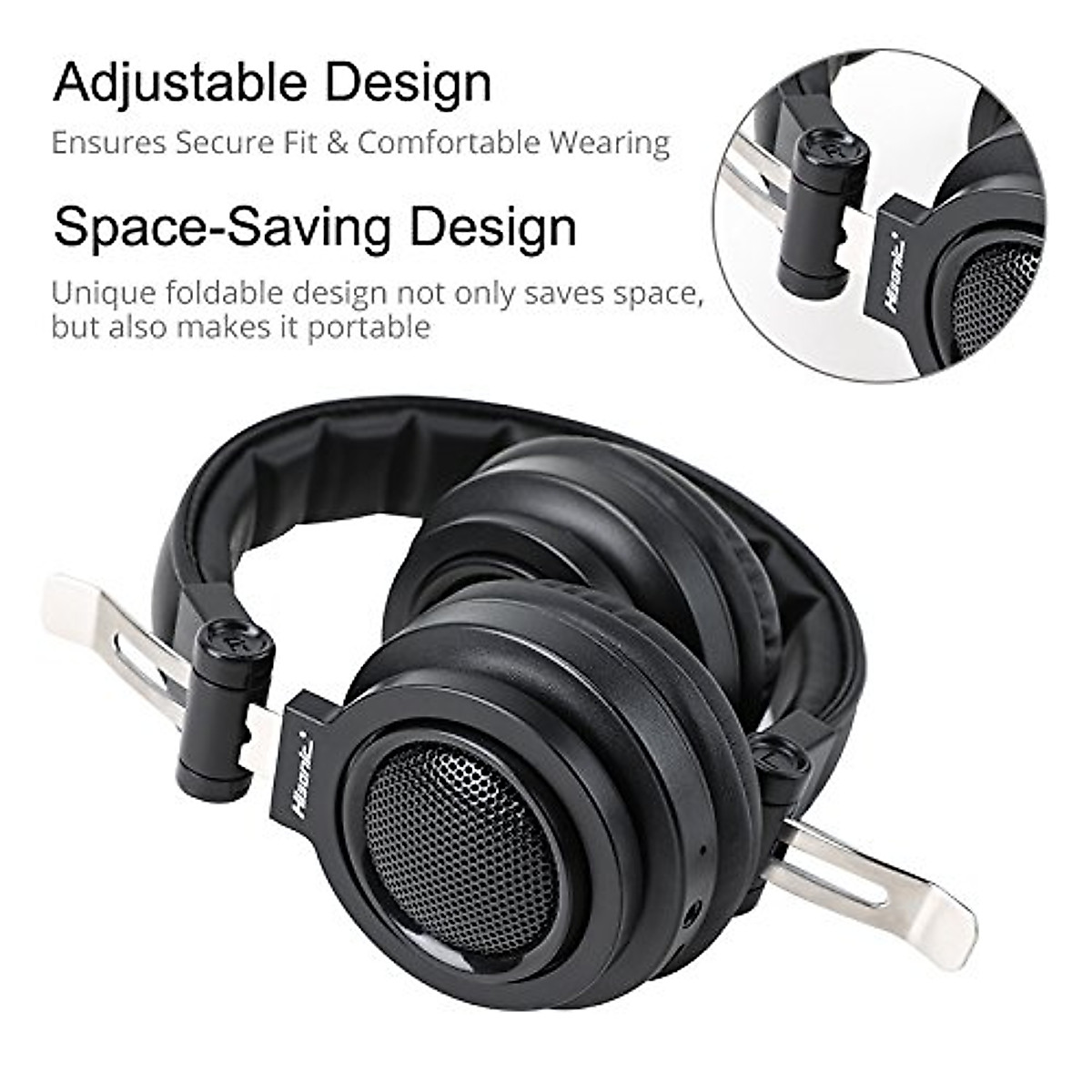 Hisonic HS1709 Open Back Wireless Stereo Bluetooth Noise Cancelling Headphones