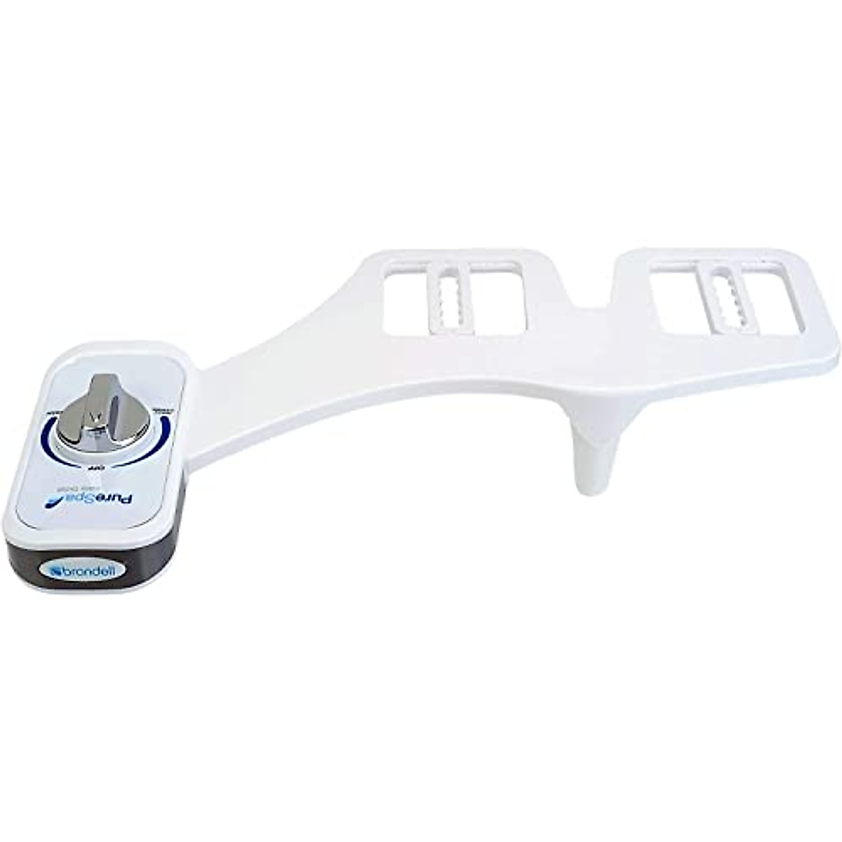 Brondell PureSpa Easy Bidet - Non-Electric Bidet Attachment with Self-Cleaning Nozzles, Adjustable Bidet Spray, and Pressure Controls